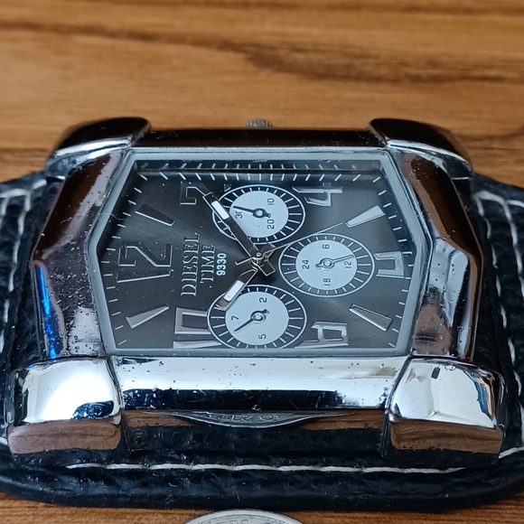 Diesel Time | Accessories | Mens Silver And Black Watch | Poshmark